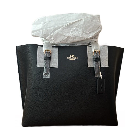 Coach | Bags | Coach Mollie Tote Black True Red Nwt Original Packaging ...